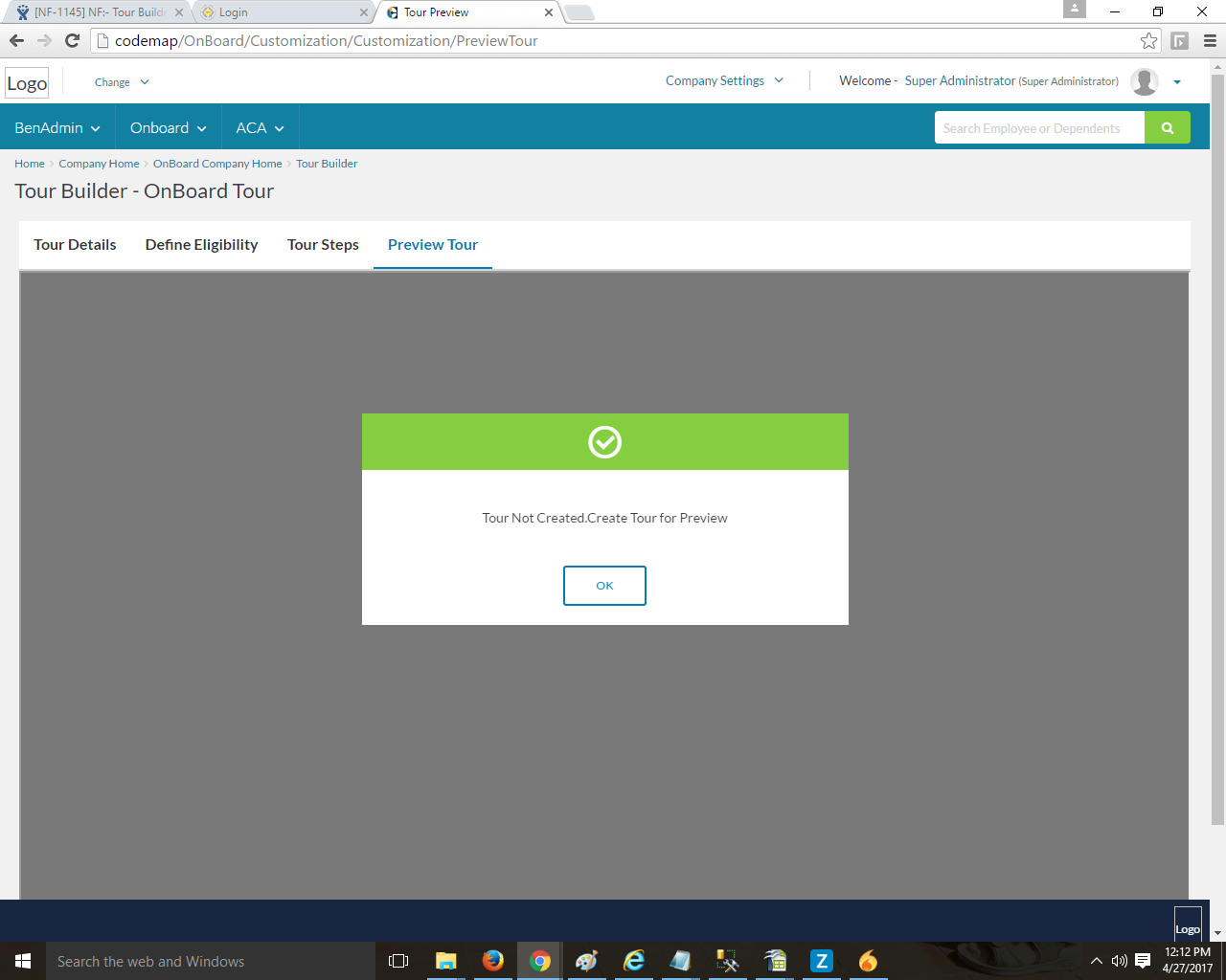 Nf 1149 Nf Tour Builder Issue On Preview Tour Tab Workterra Jira